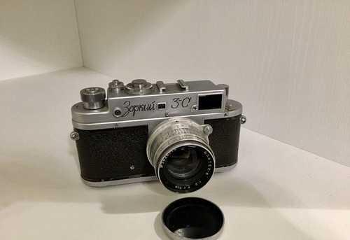 Плёночный ретро фотоаппарат Зоркий 3С СССР