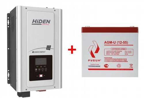 Ибп Hiden Control HPS30-2012 + Рубин AGM-U 12-55
