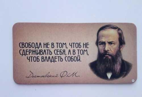 Магнит на холодильник Достоевский