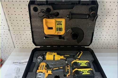 Комплект Dewalt Болгарка(Ушм) гайковерт DCG414 18В
