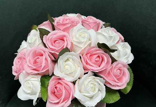На день матери Мыльные Розы цветы из мыла, букет