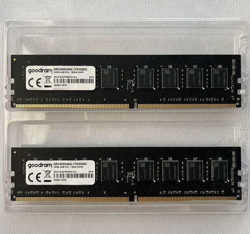 Оперативная память GoodRam ddr4 2*4Gb