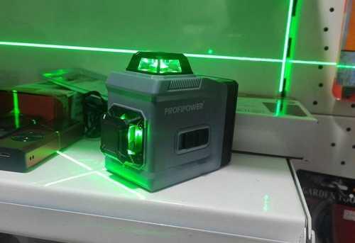 Лазерный уровень 12 линий зелёные лучи Profipower