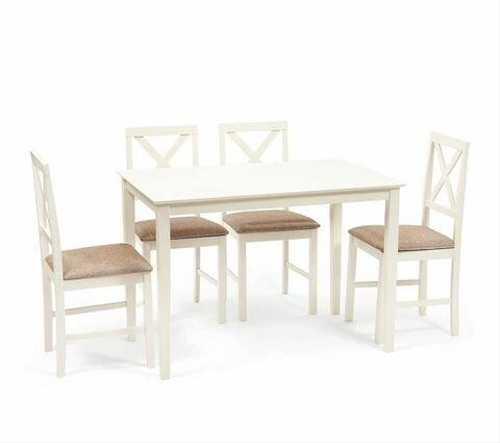 Обеденный комплект эконом Хадсон стол + 4 стула