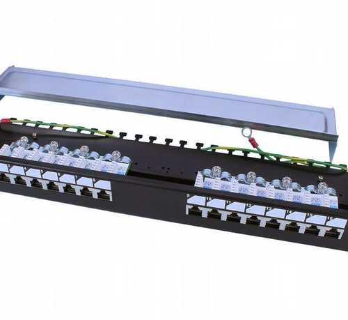 Патч-панель 19" Hyperline PP3-19-16-8P8C-C5E-SH