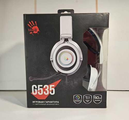 Игровые наушники A4Tech g535 Bloody White