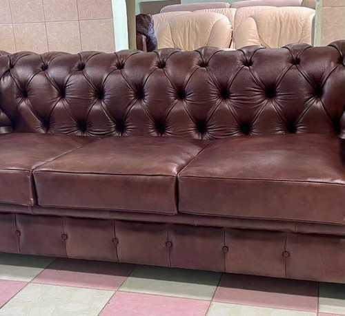 Кожаный диван Chester, новый, финский