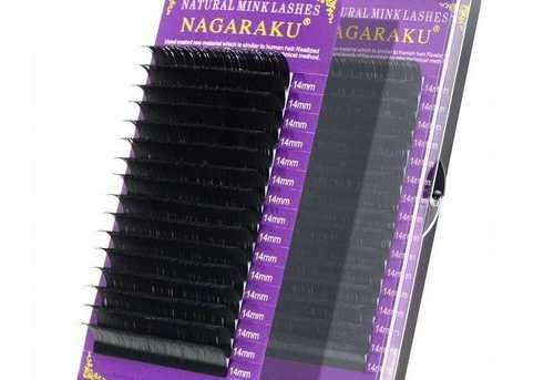 Nagaraku Черные ресницы 0,07/D/15мм, 16 линий
