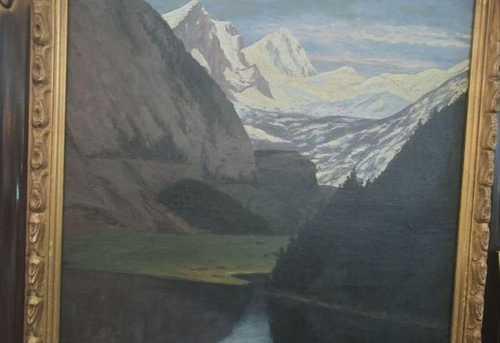 Лев Лагорио в горах Кавказа копия