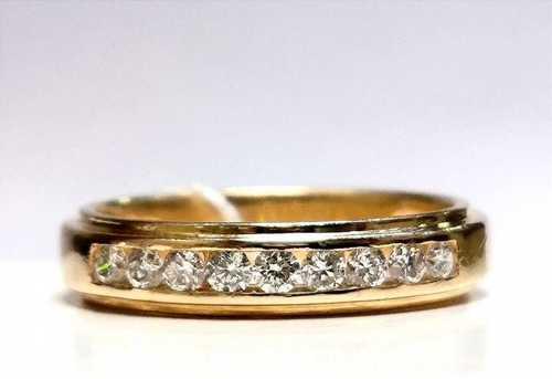 Золотое кольцо с бриллиантами р 17,0 (56800)
