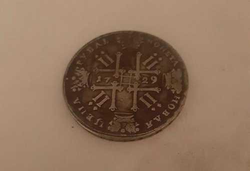 Монета рубль петра 2