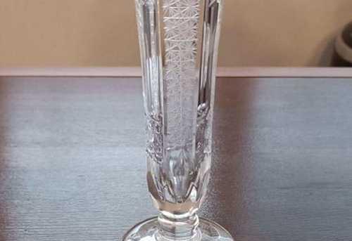 Хрустальная ваза для цветов, 20 см