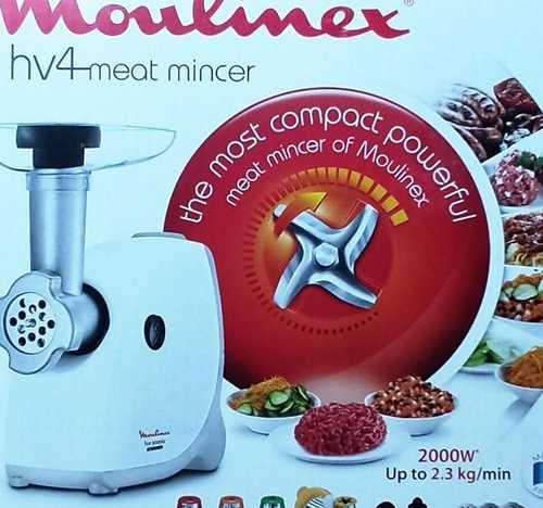 Мясорубка электрическая moulinex HV4 ME428139