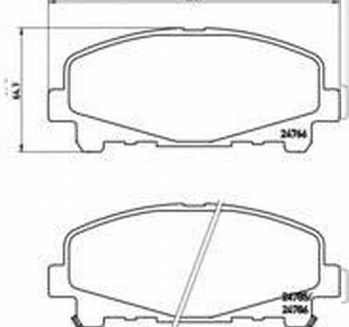 Колодки тормозные дисковые перед Brembo BD3424