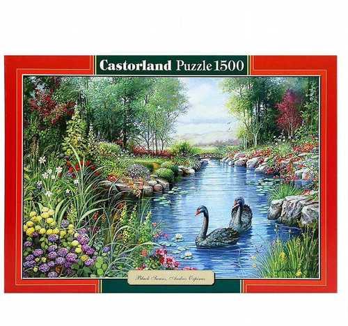 Черные лебеди 1500 деталей CastorLand