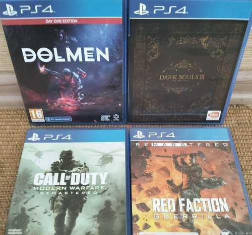 PS4 Call of Duty/ Dolmen/ Dark Souls/ Red Faction