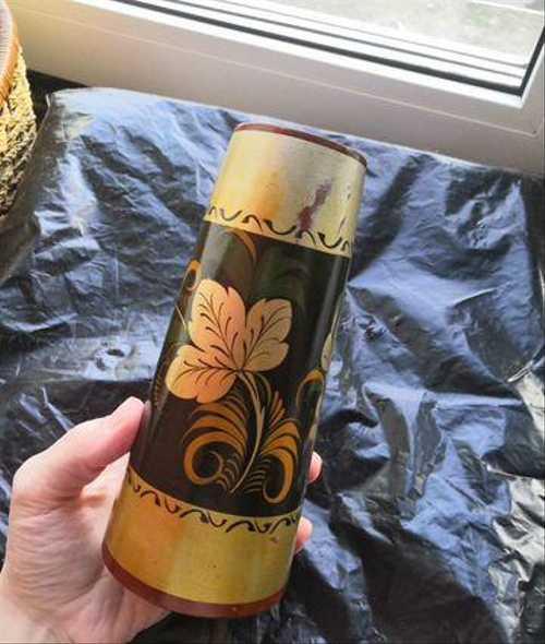 Деревянная вазочка хохлома