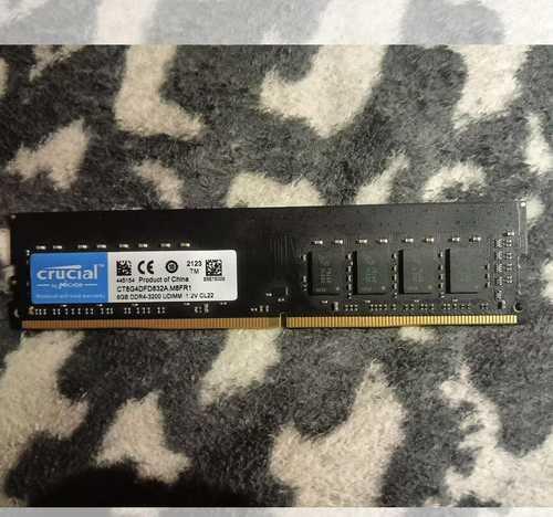 Оперативная память ddr4 8gb crucial 3200