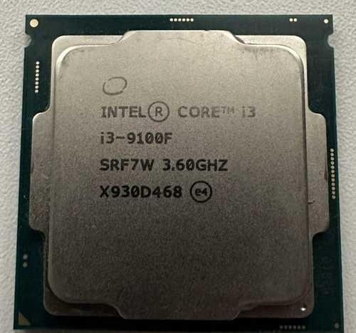 Процессор intel core I3 9100f