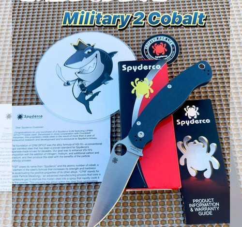 Нож Spyderco Military 2 Cobalt SPY27 NEW USA