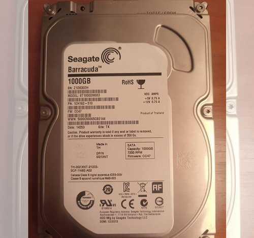 Жёсткий диск Seagate 1 Tb