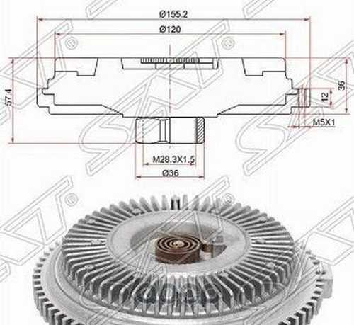 Вискомуфта mercedes C-class W202 93-00/E-class
