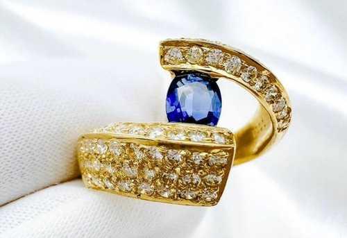 Золотое кольцо с бриллиантами 4.05 гр