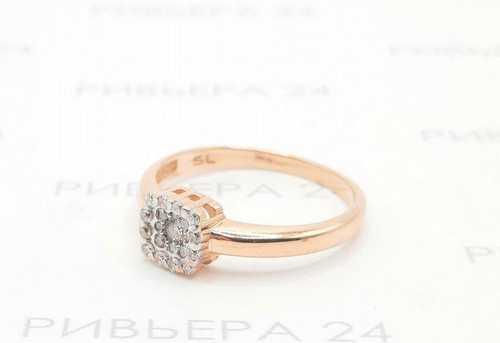 Золотое кольцо с бриллиантами 585 пробы 2,14 грамм