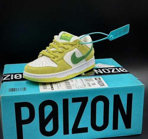 Кроссовки Nike sb dunk low green apple