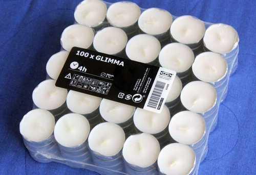 Неароматическая греющая свеча Glimma IKEA – 100 шт