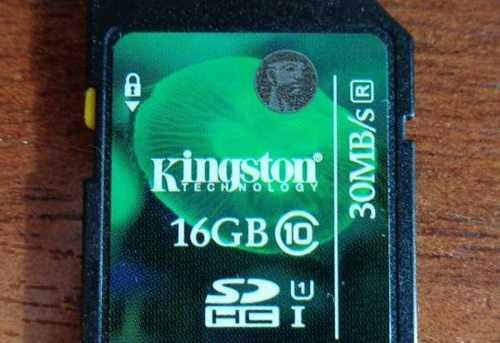 Карта памяти "Kingston" SdHc 16gb