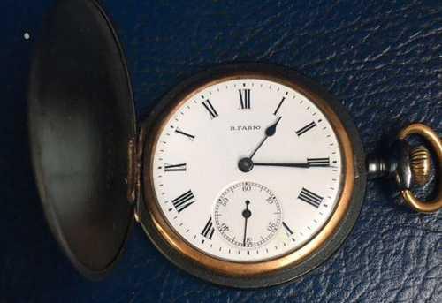 Старинные карманные часы В.Габю