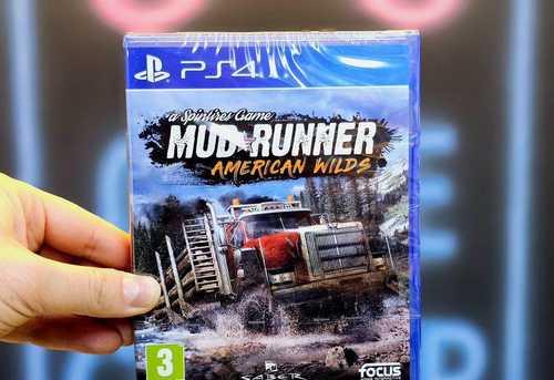 Диск ps4 Mudrunner American wilds, русская версия