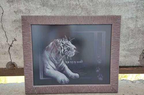 Картина белый тигр