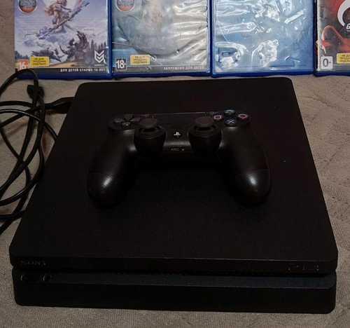 Sony playstation 4 slim 1tb 2 геймпада