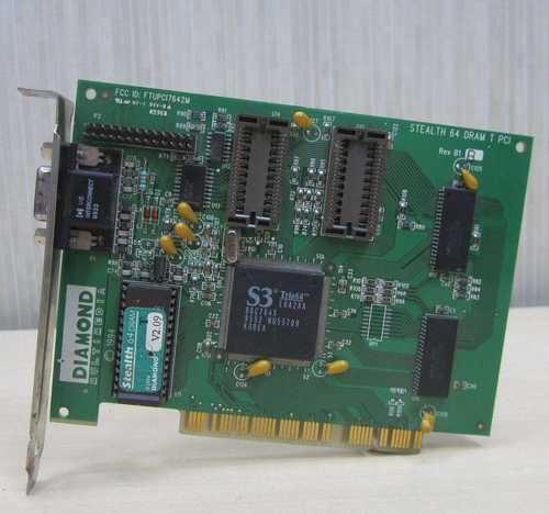 Ретро Видеокарта Diamond Stealth 64 PCI 1MB