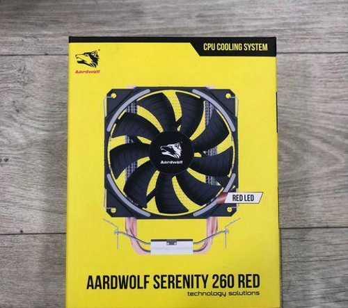 Охлаждение процессора aardwolf serenity 260 RED