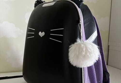 Рюкзак школьный для девочки kitty black scool
