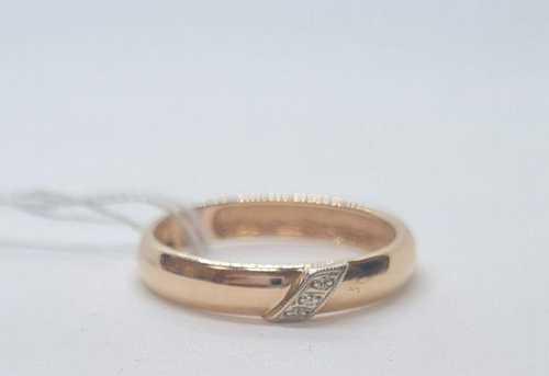Золотое кольцо с бриллиантами 20,5 размер