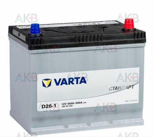 Аккумулятор Varta Стандарт 6ст-68.0 D26-1 68 Ач об