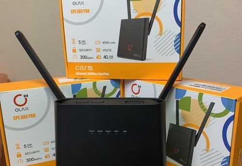 Wifi роутер Olax 4g модем с сим картой и акб