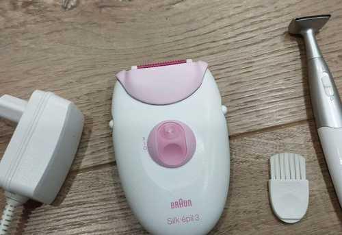 Эпилятор Braun silk epil 3 + Бикини-триммер