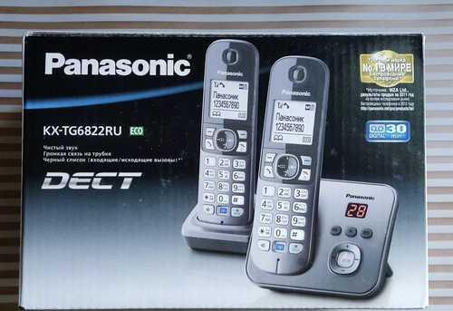 Р/т Panasonic KX-TG6822RU, ао, аон, 2 трубки