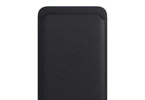 Чехол Apple Leather Wallet MagSafe для iPhone Midn