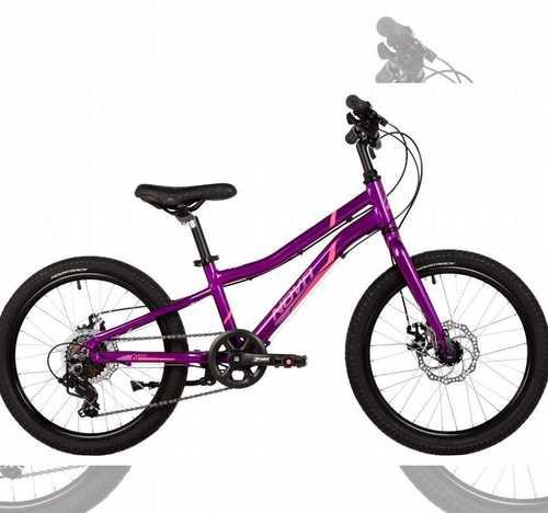 Велосипед Novatrack Novara 6.D 20 фиолетовый