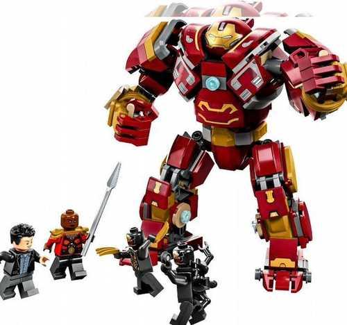 Б/у lego 76247 Super Heroes Marvel Халкбастер: Битва за Ваканду