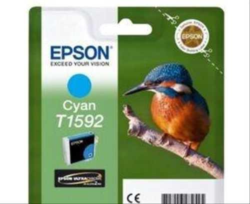 Картридж Epson T1592 Cyan голубой Stylus Photo R2