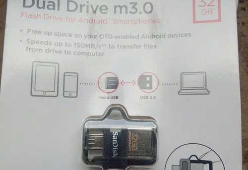 USB Флеш-накопитель Sandisk Ultra Dual Drive m3.0
