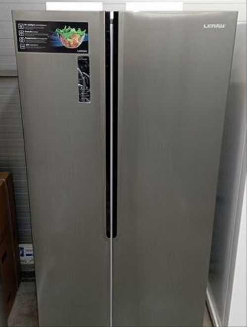 Холодильник двухдверный Leran SBS 300 IX NF