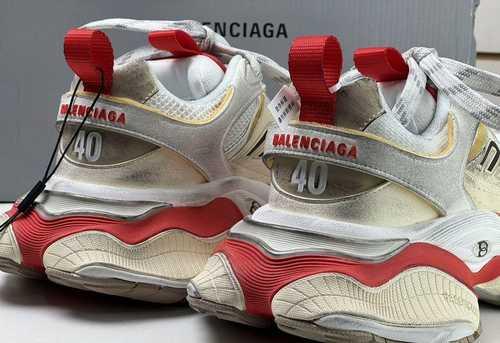 Balenciaga Cargo Sneaker Worn-Out - Beige Red